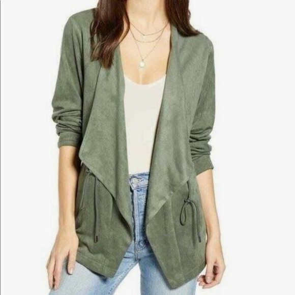 Blank NYC | Jackets & Coats | Suede Feeling Silky Blazer Extremely Cute ...